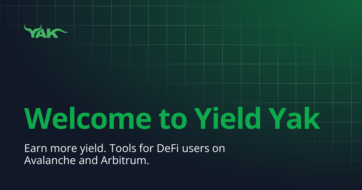 Welcome to Yield Yak | Yield Yak