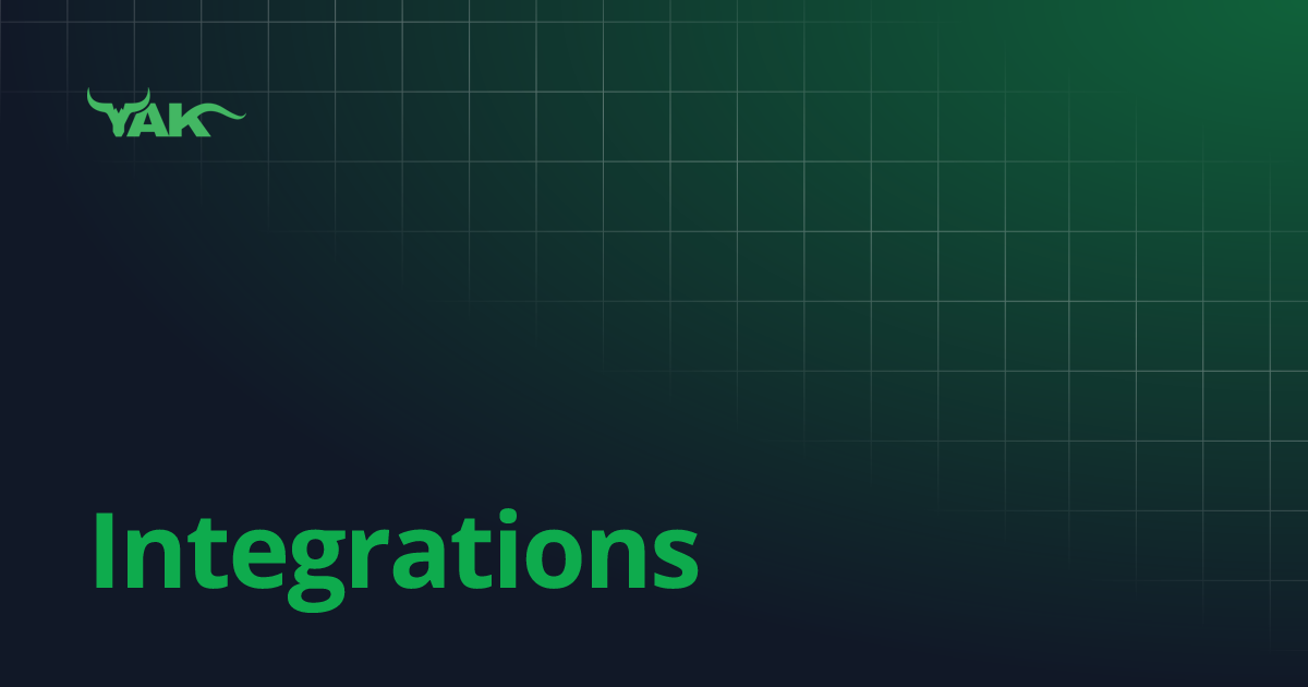Integrations | Yield Yak