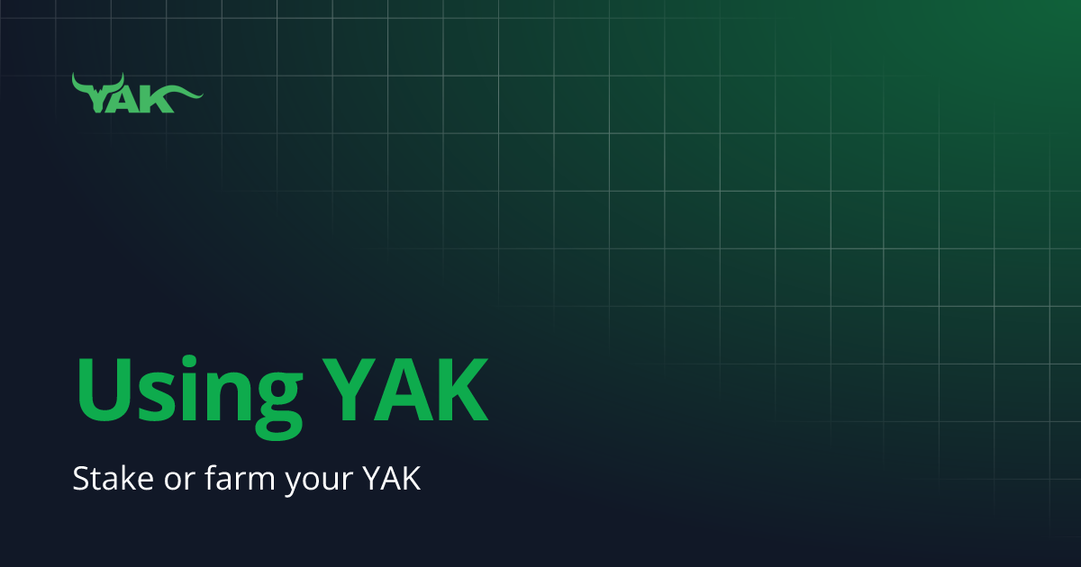 Using YAK | Yield Yak